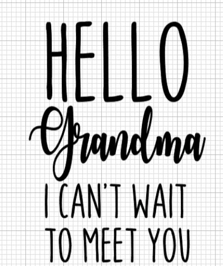 Hello Grandma Svg File Only - Etsy