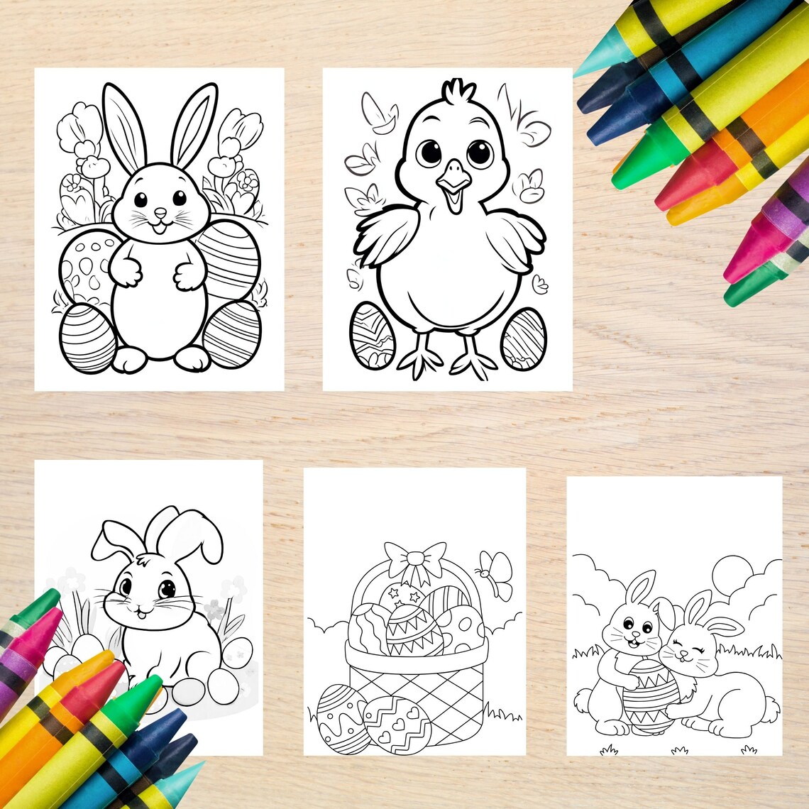 Easter Coloring Pages,quick and Easy Printable PDF Activity for All Age ...