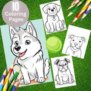Dog Breeds Coloring Pages, Quick and Easy Printable PDF Activity for ...