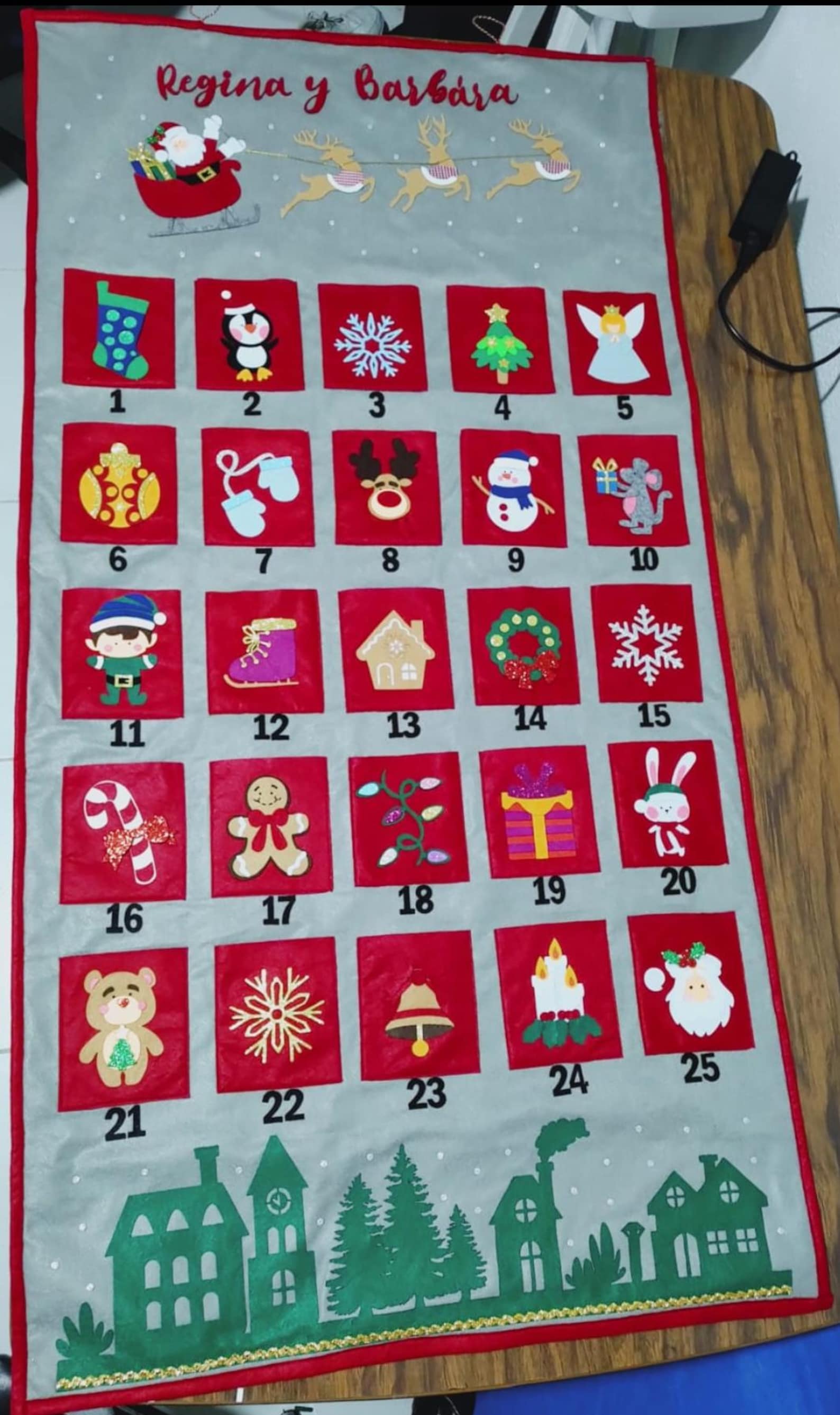 Christmas Advent Calendar Pattern PDF - Felt - Sewing Pattern for ...