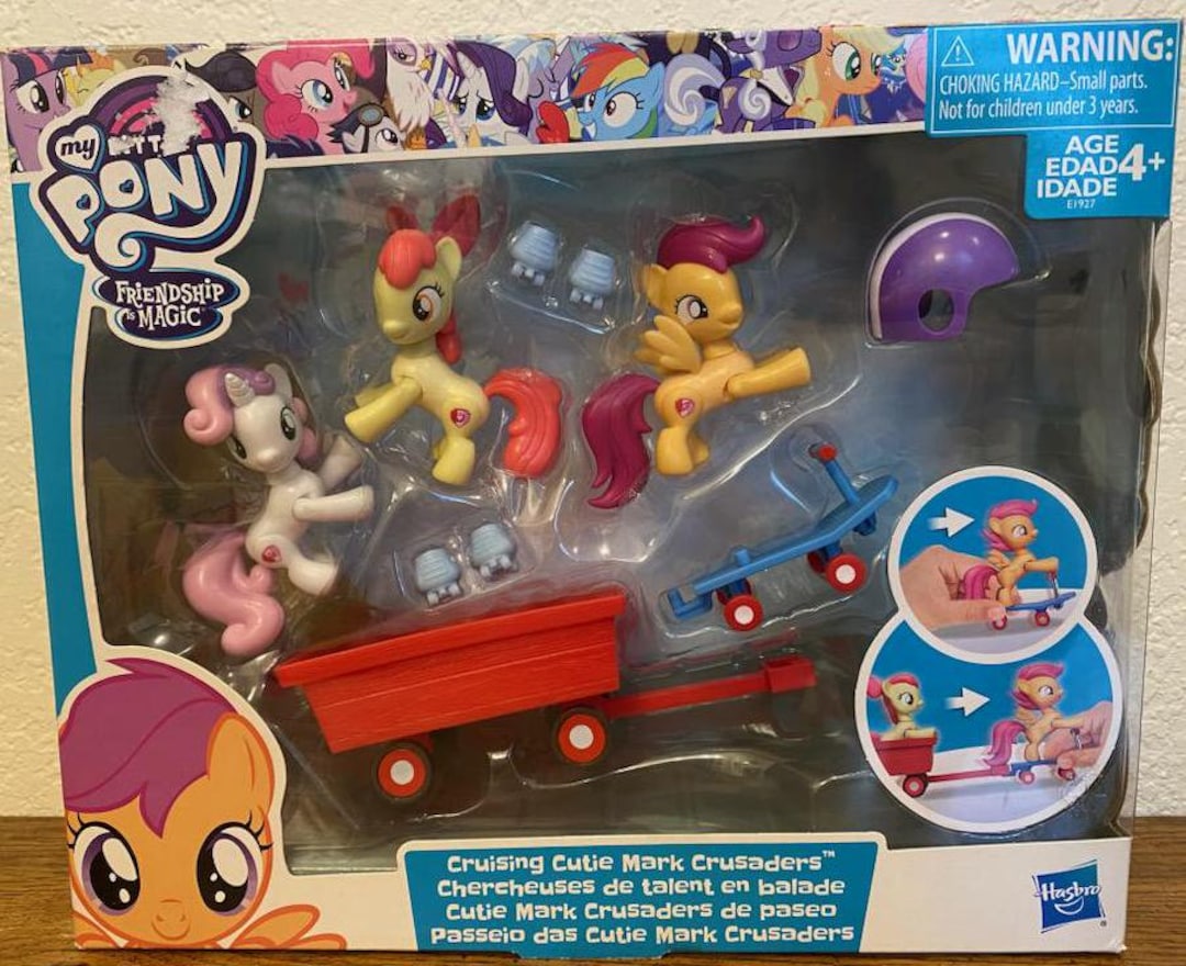 My Little Pony Cruising CUTIE MARK CRUSADERS Scootaloo, Sweetie Belle, Applebloom G4 Friendship ...