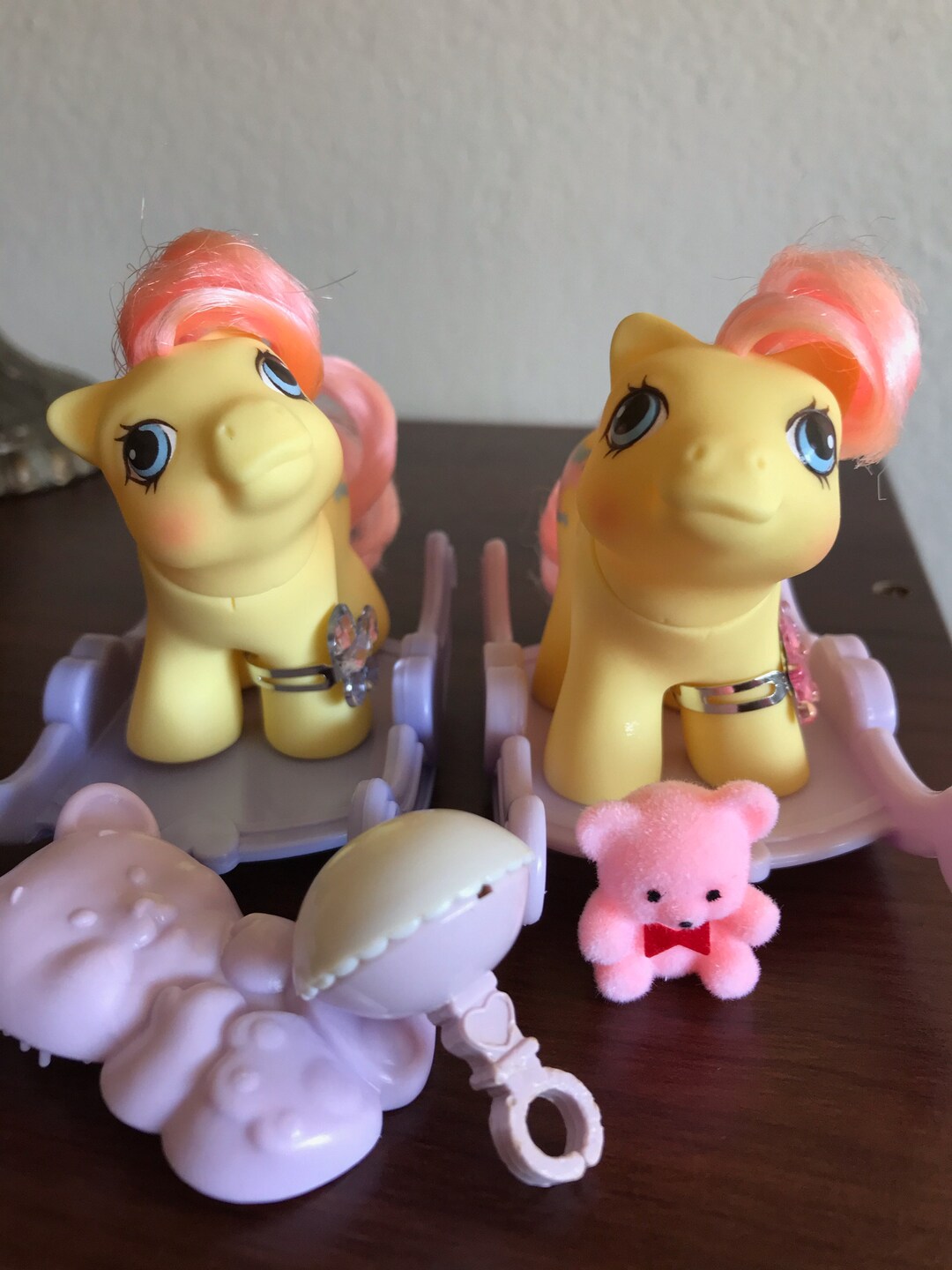 Vintage G1 My Little Pony Newborn Twins Baby MILKWEED and Baby ...