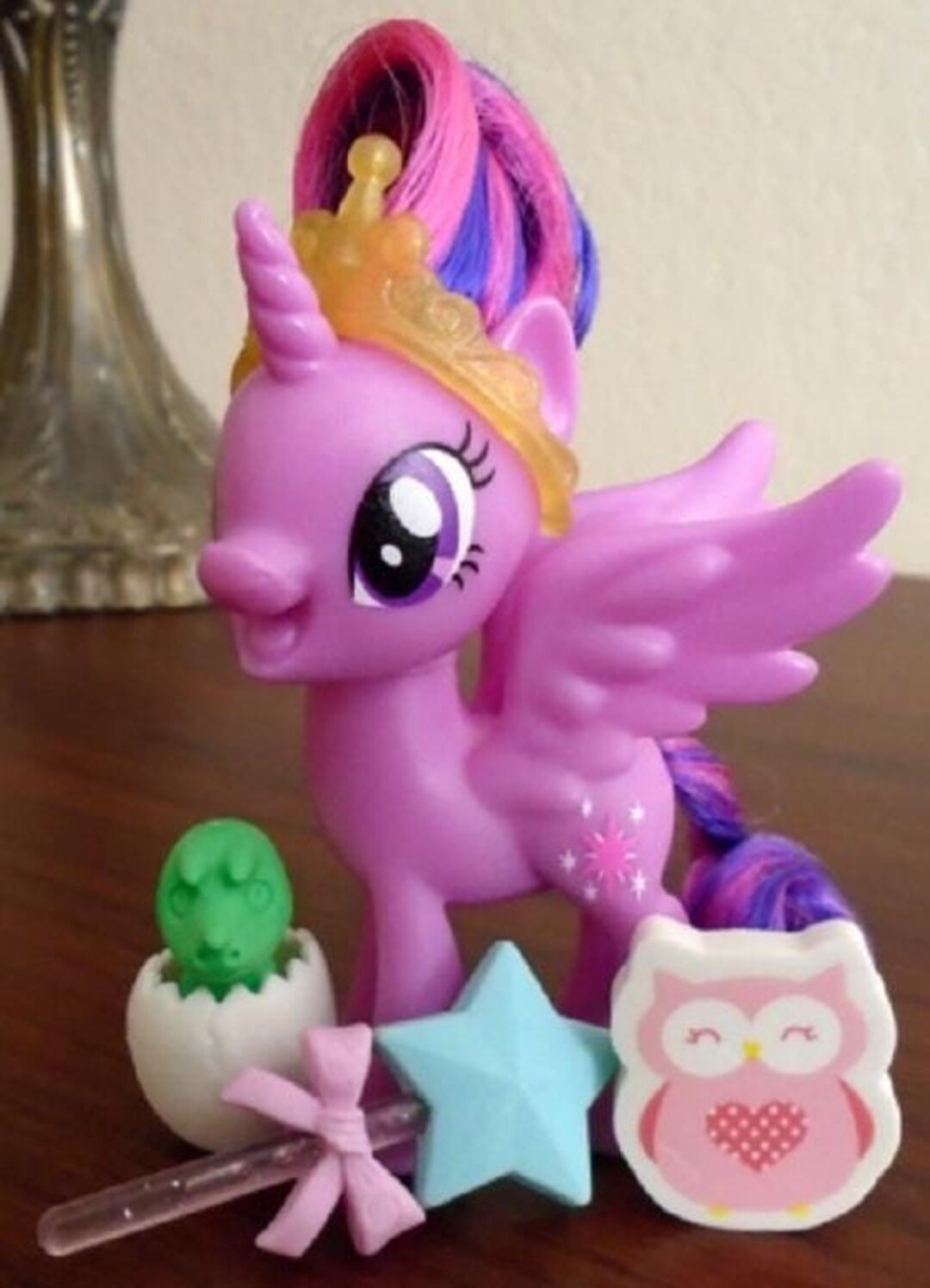 My Little Pony PRINCESS TWILIGHT SPARKLE - Alicorn, 3", G4, Reboot, Owl ...