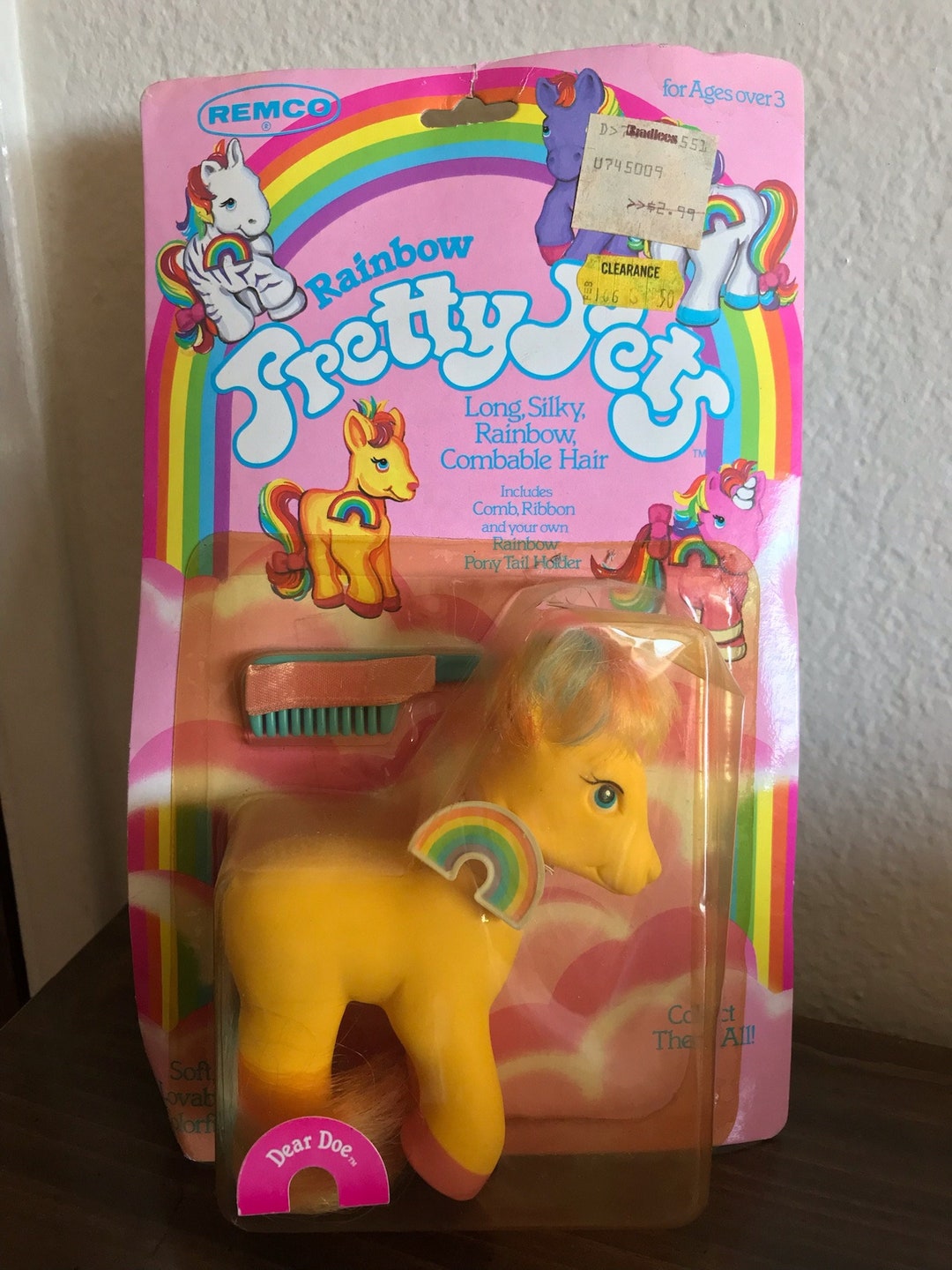 VINTAGE Remco DEAR DOE Pretty Pets 1984 Macau, Yellow Deer, Extremely ...