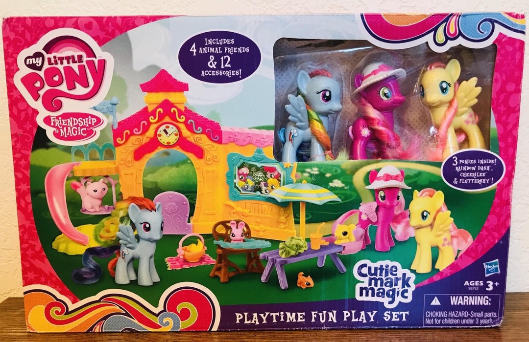 My Little Pony Playtime Fun Play Set: Cheerilee, Fluttershy, Rainbow ...