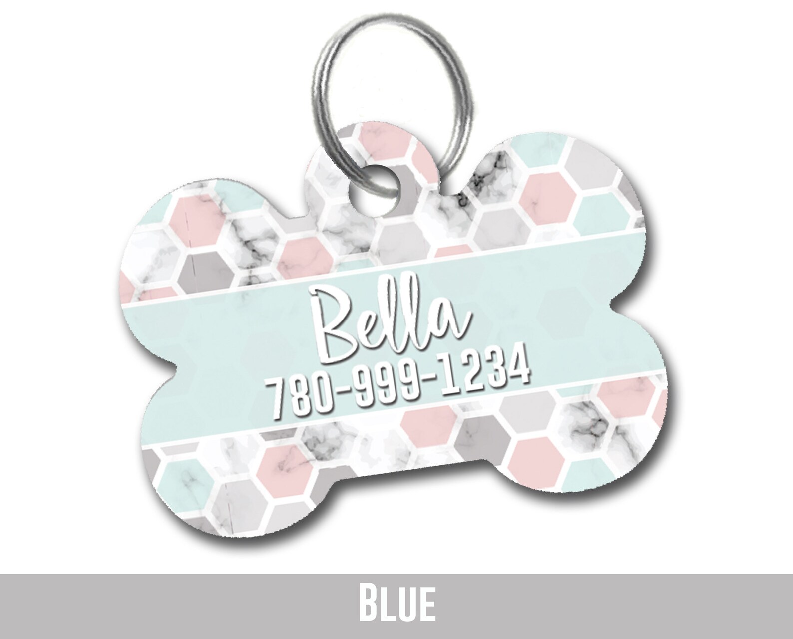 Pet ID Tag Double Sided Dog Tag for Dog ID Tag Pastel - Etsy