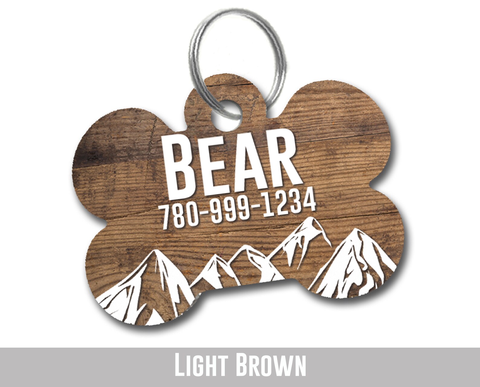 Rustic Dog Tag Mountain Dog Tag for Dogs Personalized Pet ID - Etsy