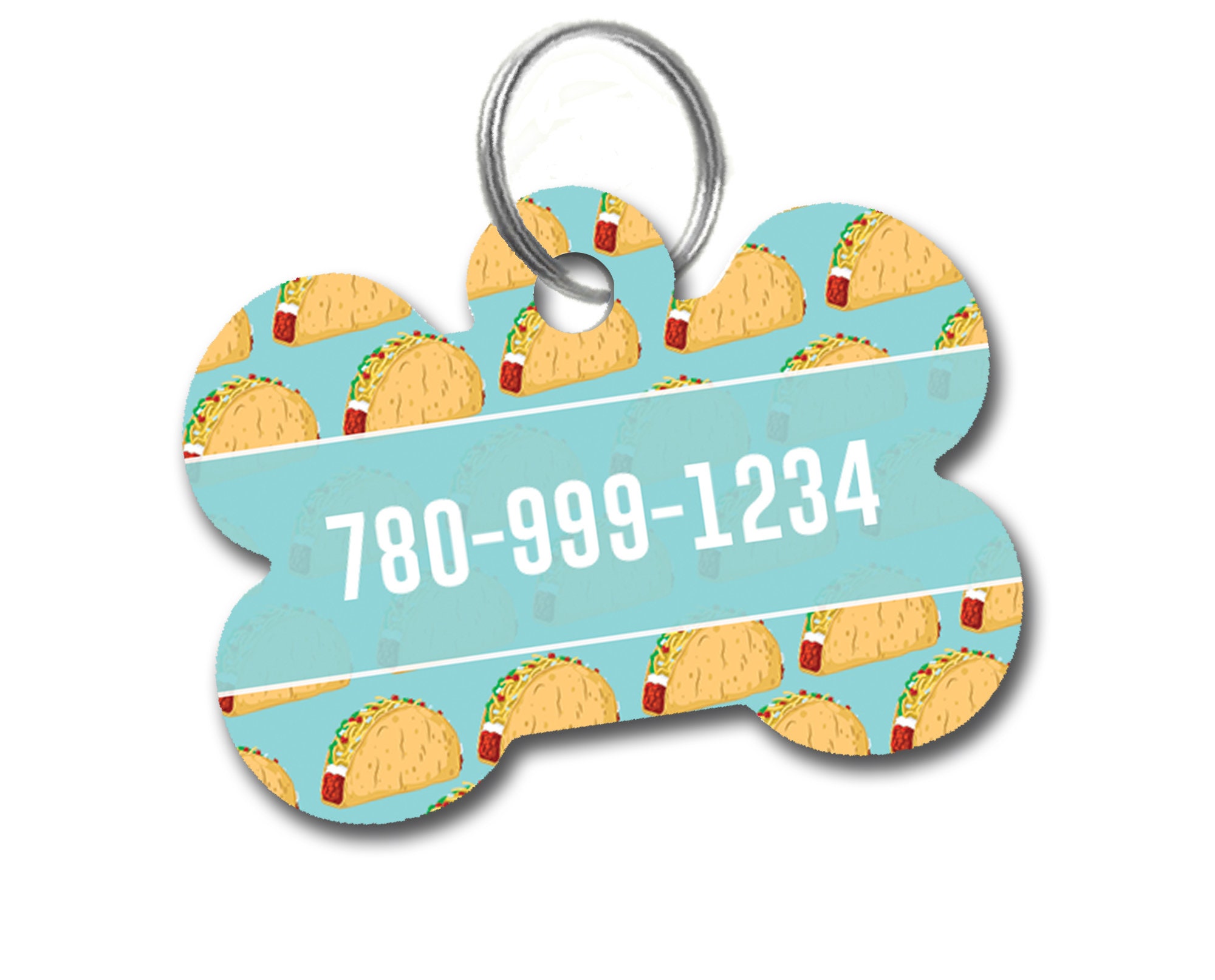 Custom Dog Tag Taco Pet ID Tag Double Sided Pet Tag Dog Tag | Etsy