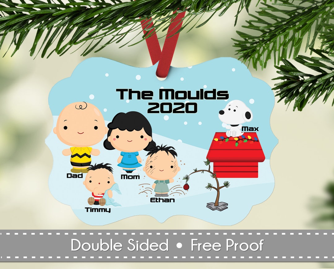 Charlie and Friends Family Ornament Personalized Christmas Tree ...