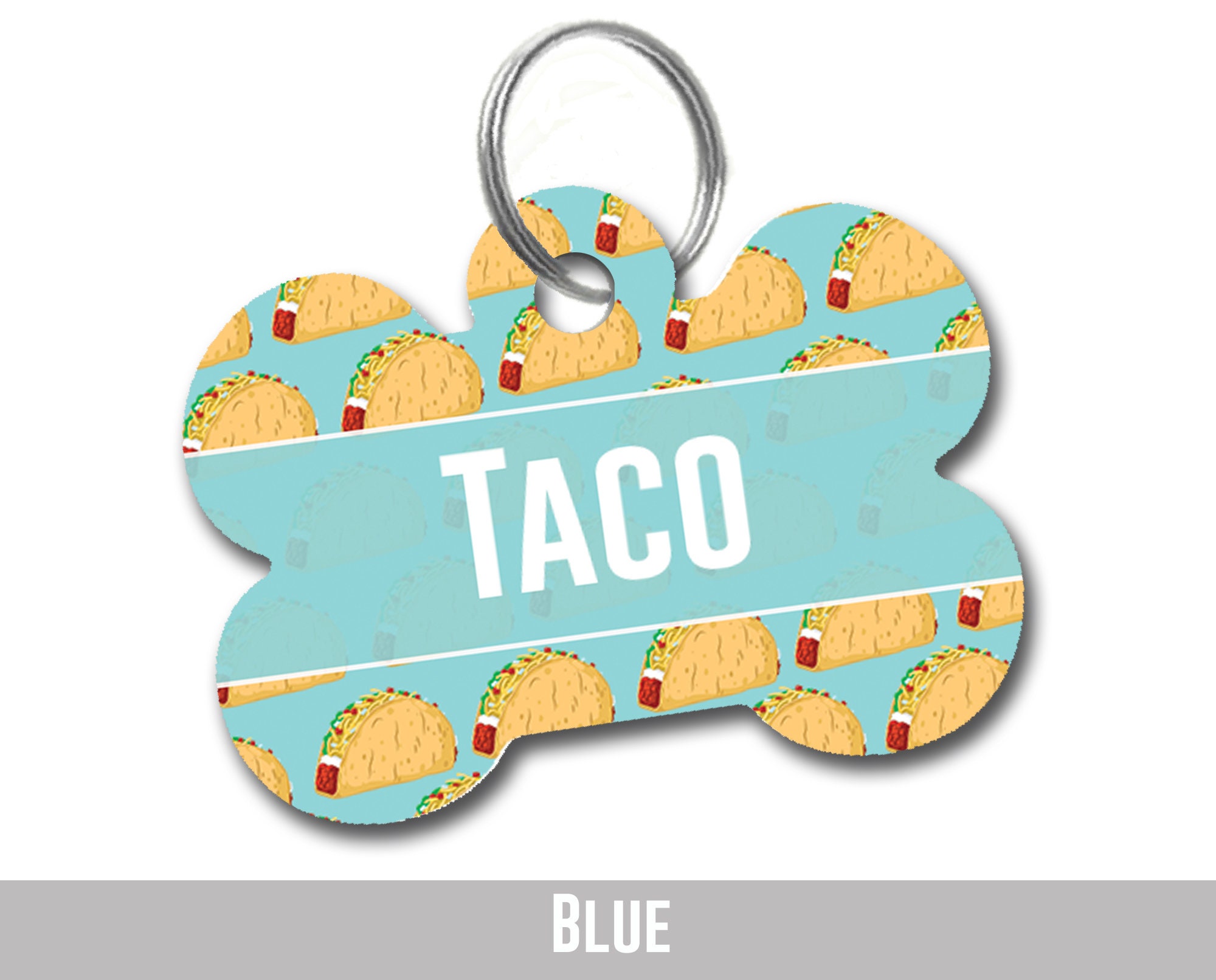 Custom Dog Tag Taco Pet ID Tag Double Sided Pet Tag Dog Tag | Etsy