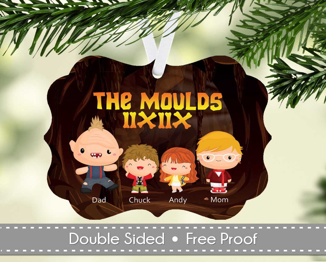 Goonies Family Personalized Ornament, Customized Family Character ...