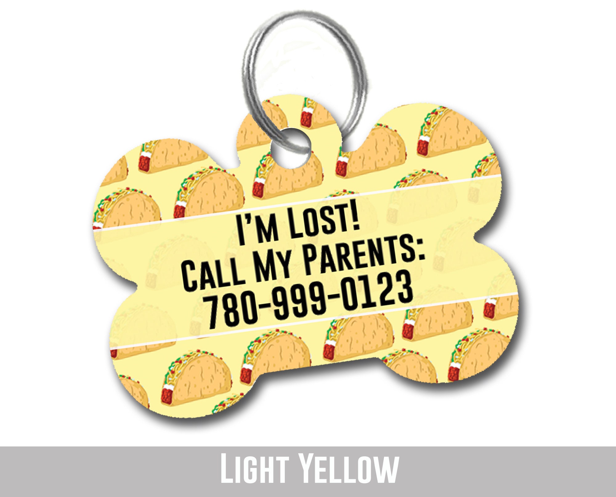 Custom Dog Tag Taco Pet ID Tag Double Sided Pet Tag Dog Tag | Etsy