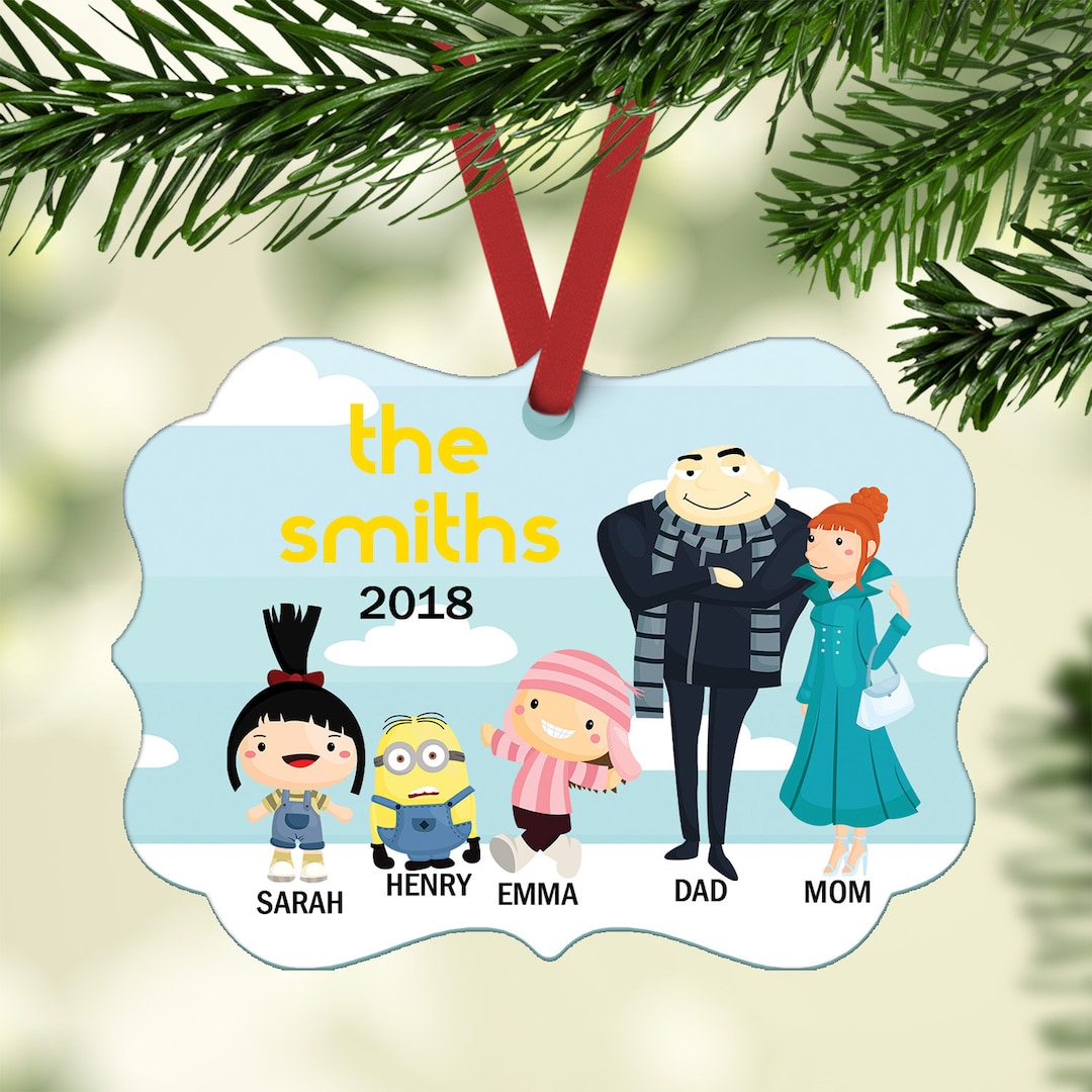 Personalized Family Character Christmas Ornament, Keepsake Gift - Etsy