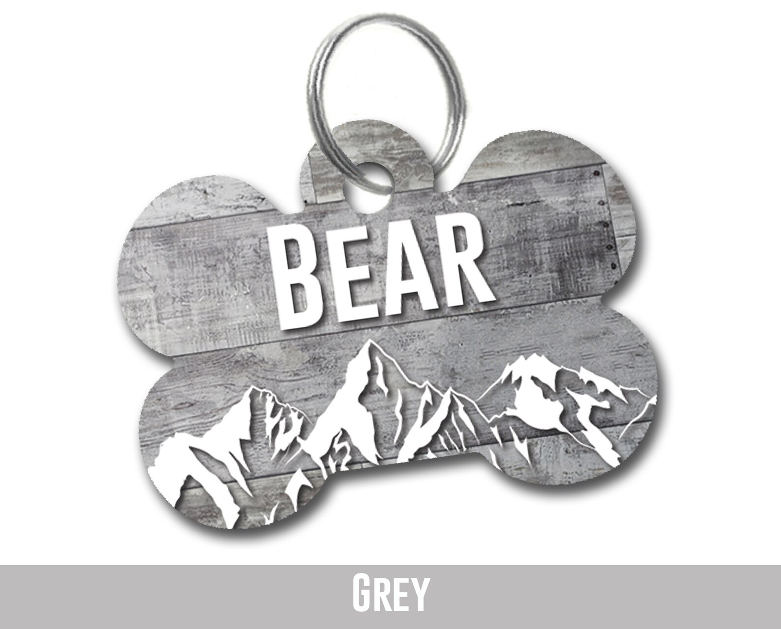 Rustic Dog Tag Mountain Dog Tag for Dogs Personalized Pet ID | Etsy