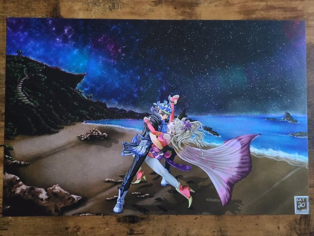 Final Fantasy VI - Locke Cole and Terra Branford Print - 8.5x11, 11x17 ...