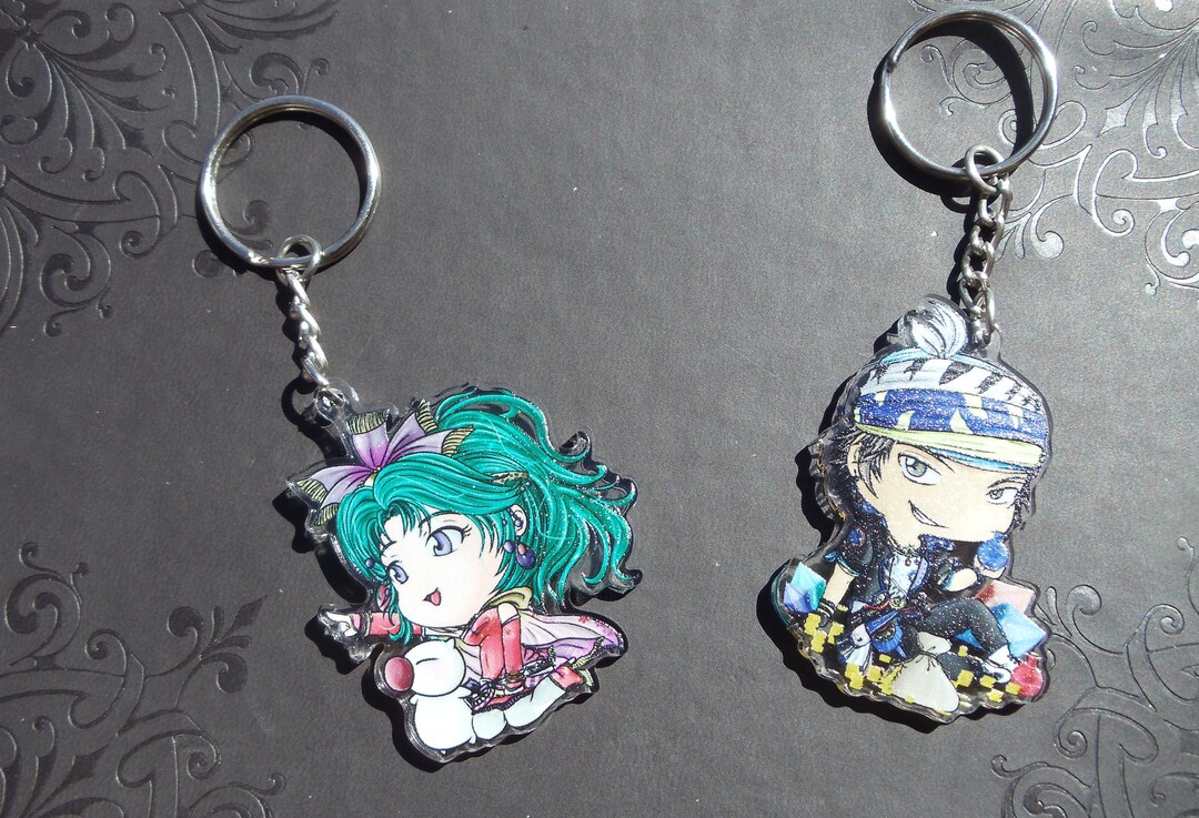 Final Fantasy VI - Locke, Terra/tina, and Celes Charms Keychains - Etsy