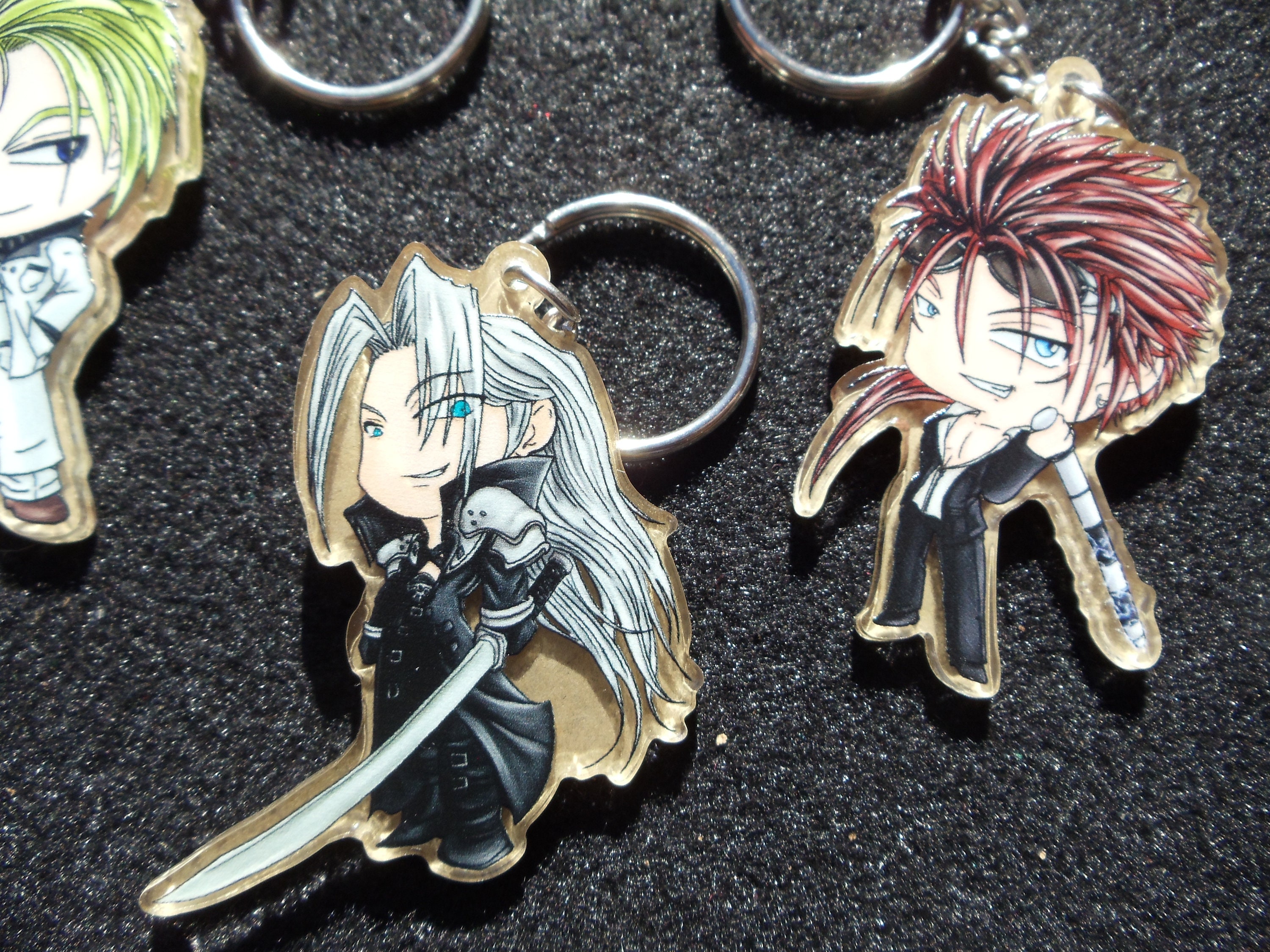 Final Fantasy VII Sephiroth Rufus Reno Charms Keychains - Etsy