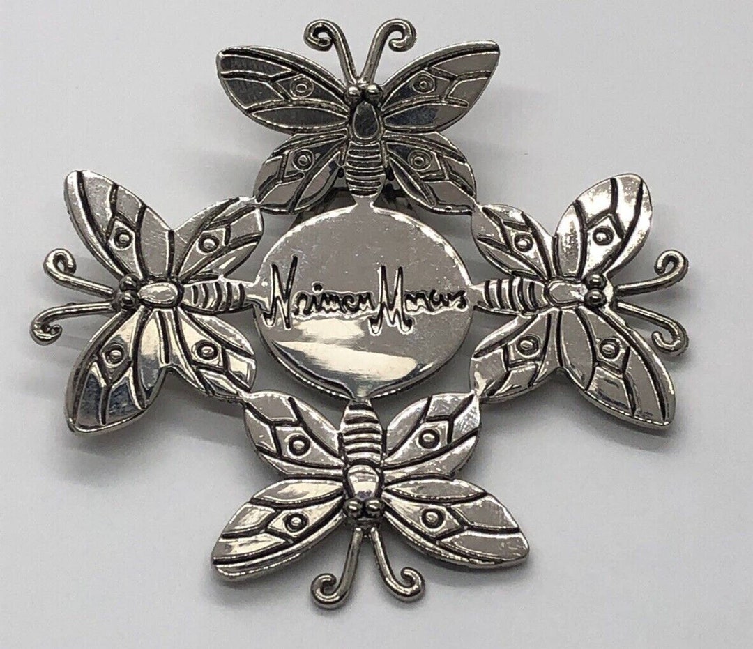 Emilia Castillo NEIMAN MARCUS Butterfly Brooch Hair Scarf Clip - Etsy
