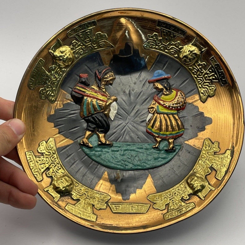 Vintage Copper Maya Calendar Copper Tray Wall Hanging Plaque - Etsy