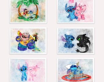 Stitch poster | Etsy
