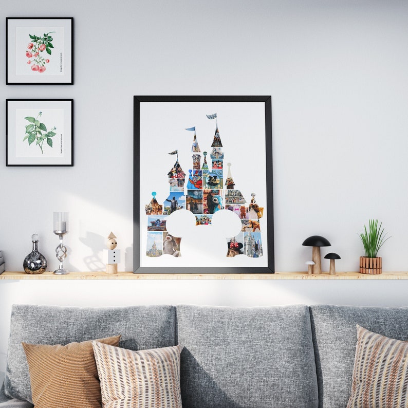 Disney Castle Photo Collage Birthday Personalized Gifts for | Etsy