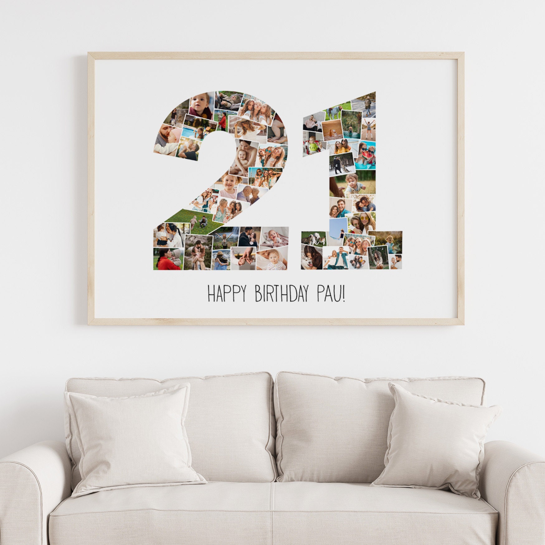 21st Photo Collage 21st Birthday Gift for Daughter 21st - Etsy