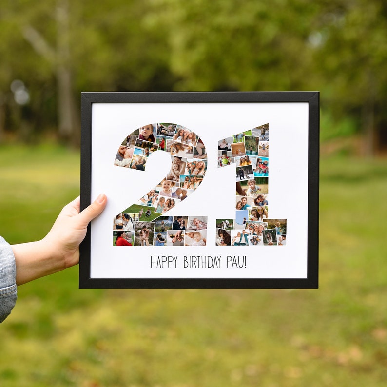 21st Photo Collage 21st Birthday Gift for Daughter 21st | Etsy