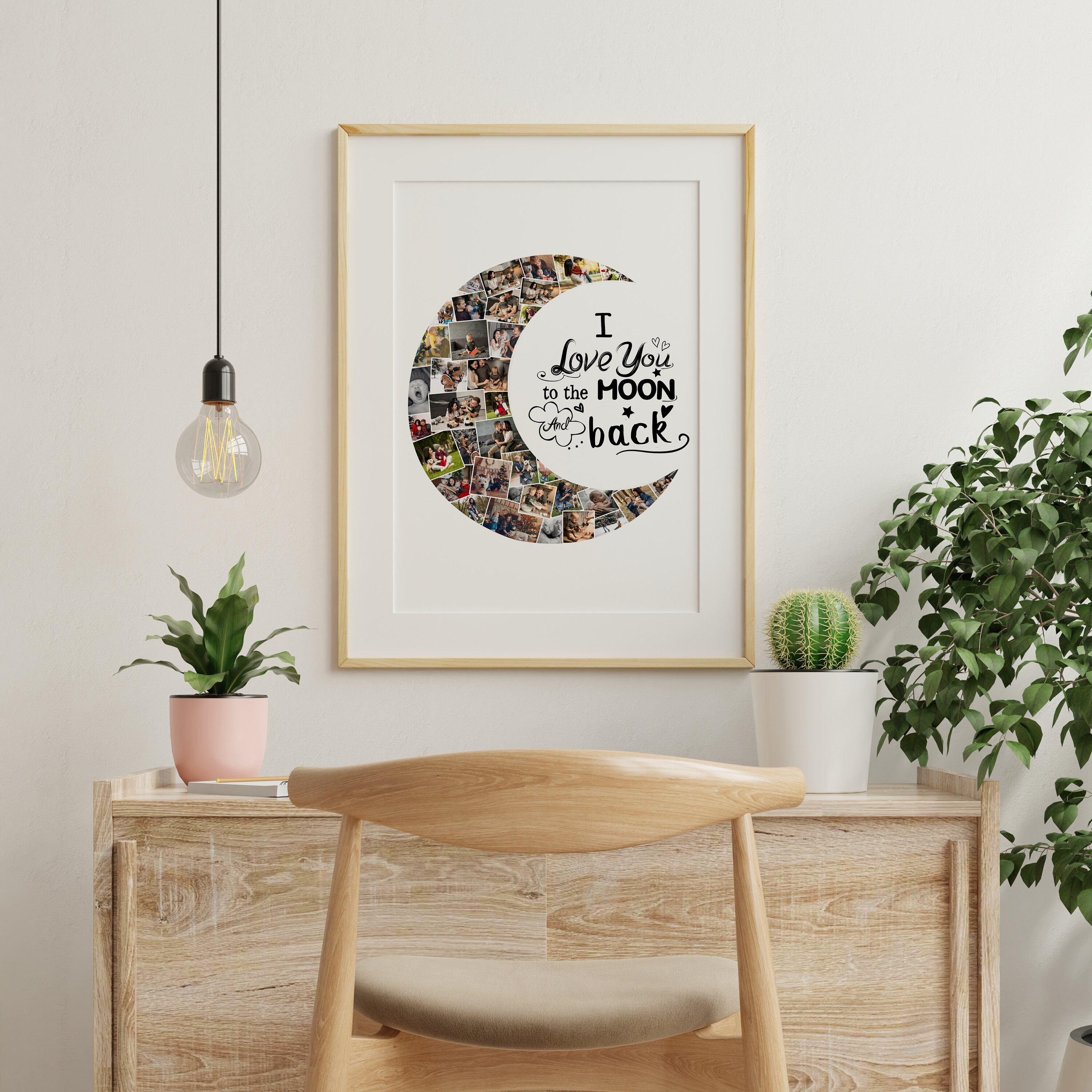 love-you-to-the-moon-and-back-moon-shape-photo-collage-etsy