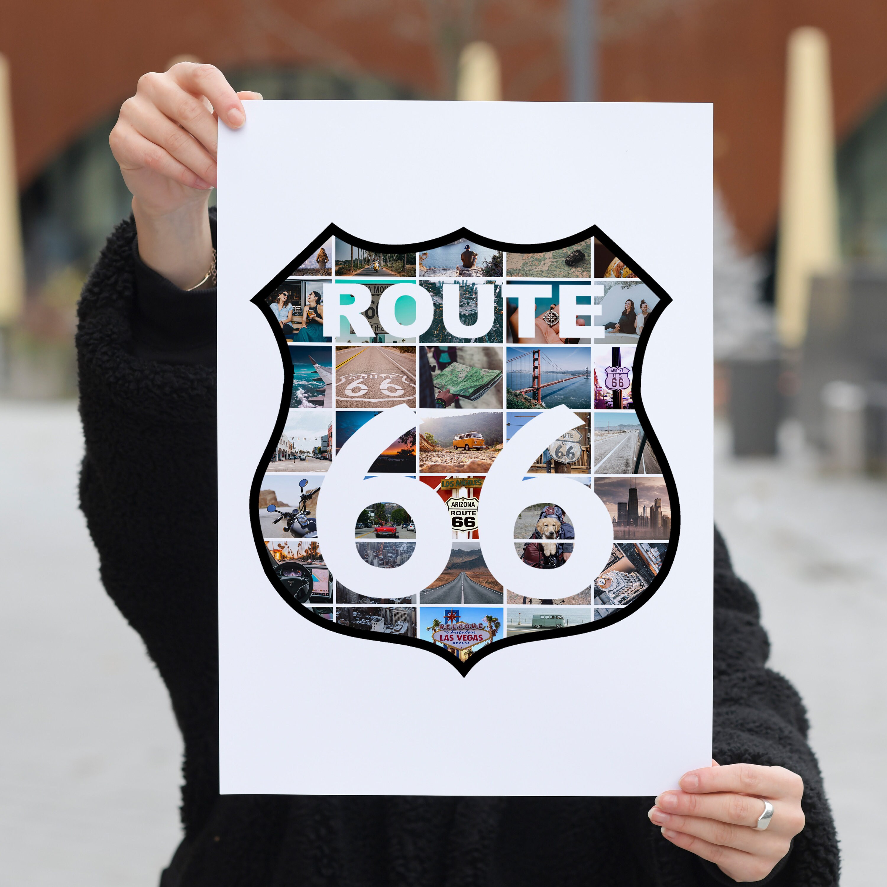 Route 66 Photo Collage Route 66 Personalized Road Trip - Etsy