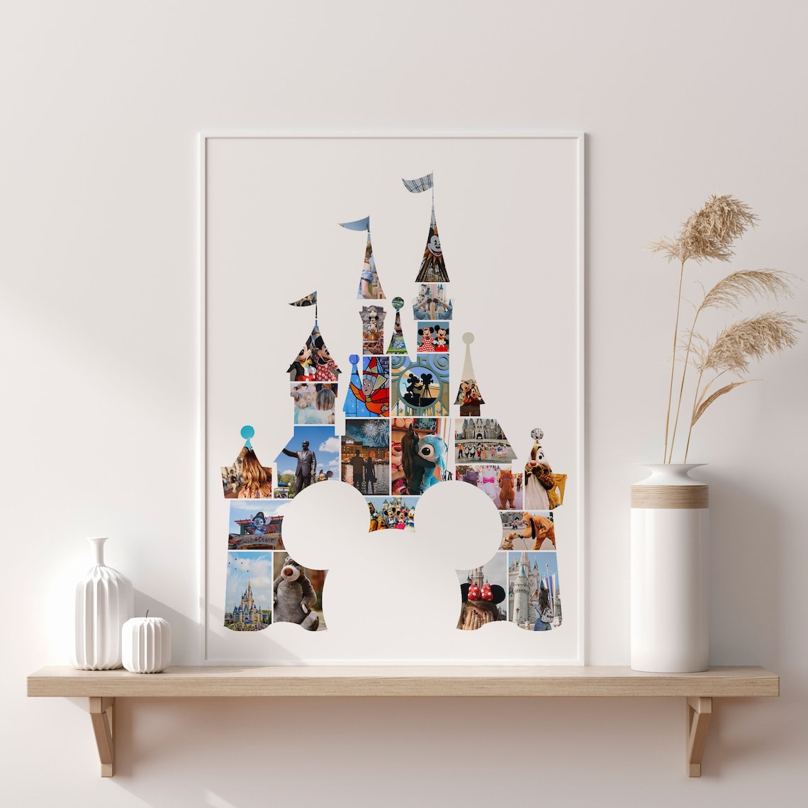 Disney Castle Photo Collage Birthday Personalized Gifts for | Etsy