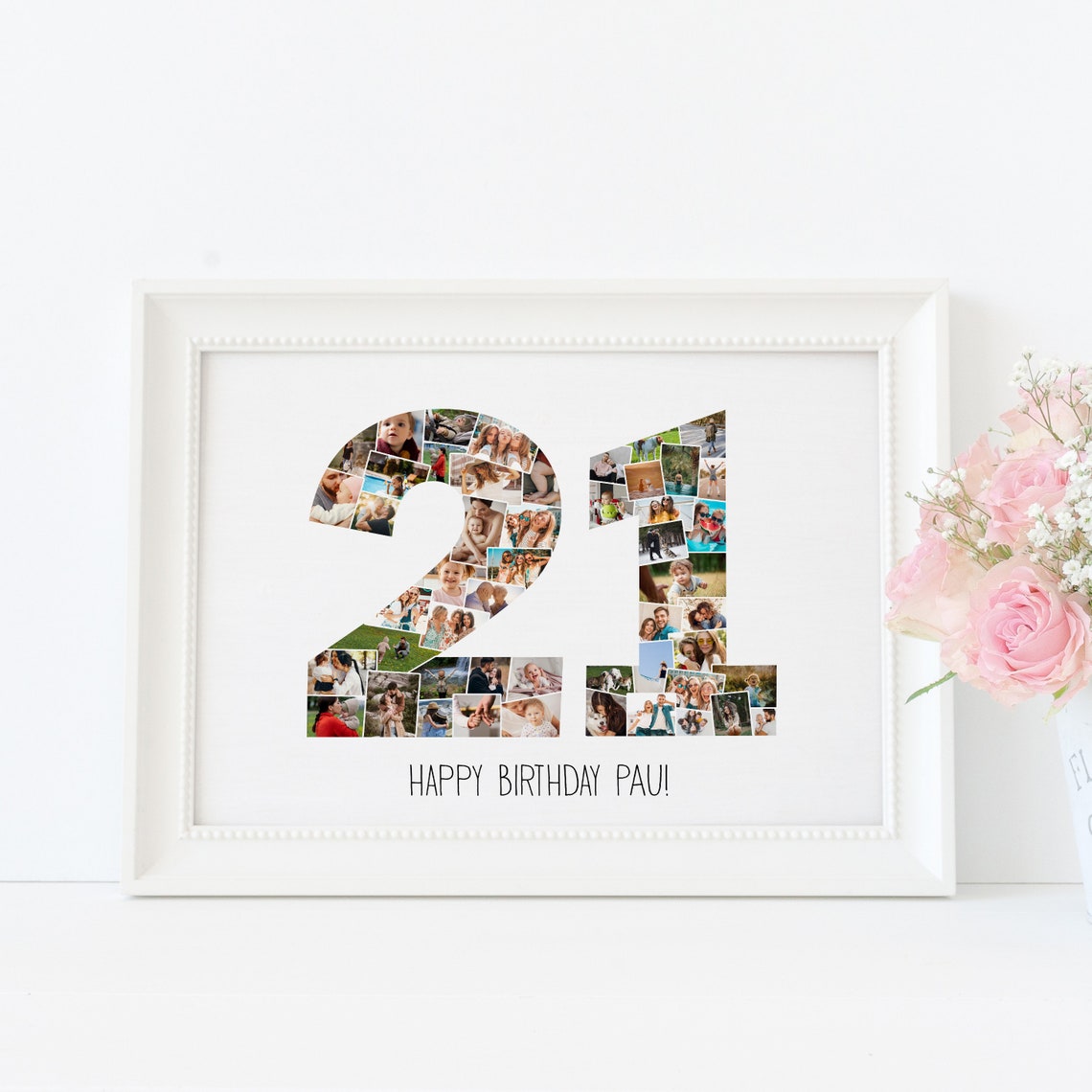 21st Photo Collage 21st Birthday Gift for Daughter 21st | Etsy