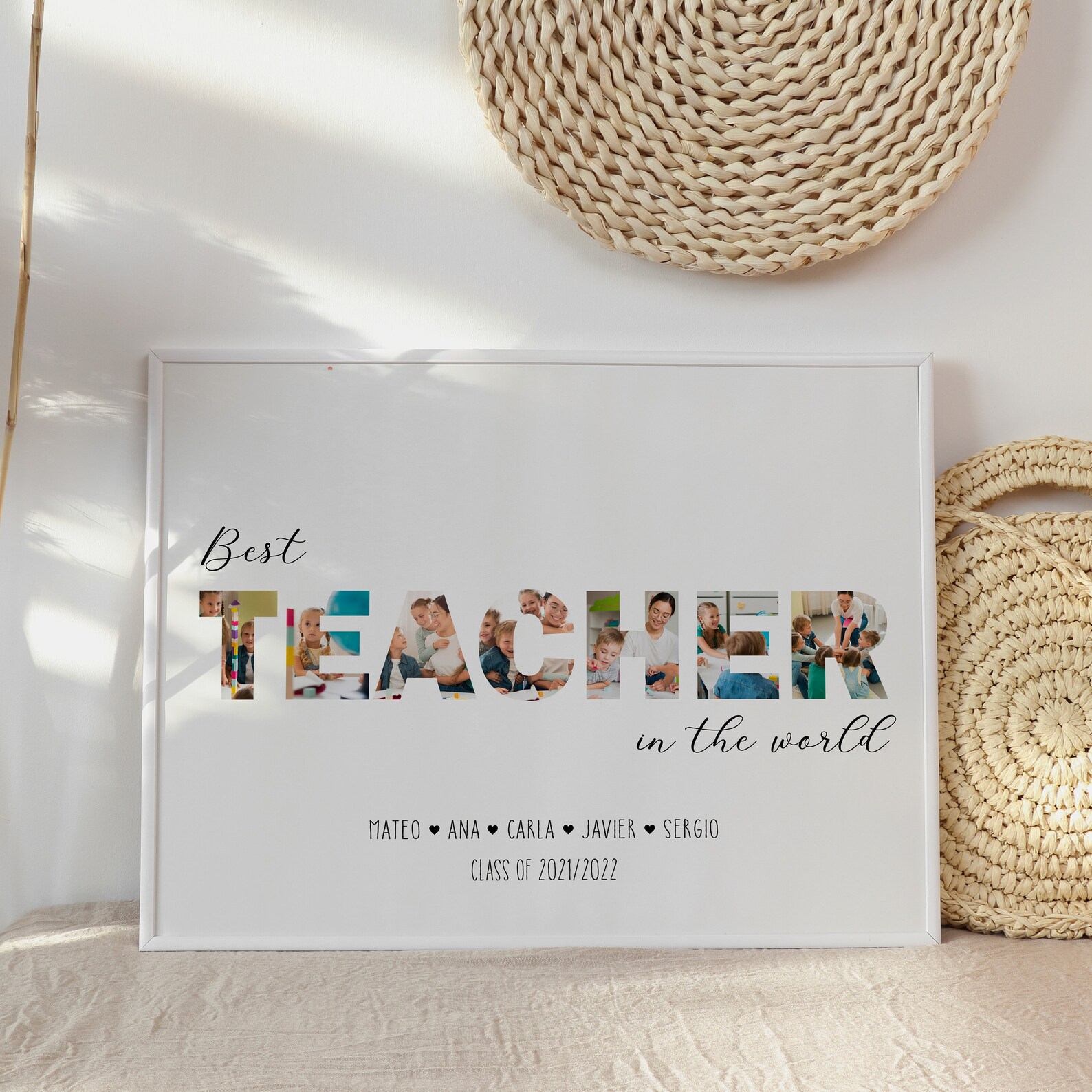 End of Year Teacher Gift From Students, Teacher Gifts Personalized ...