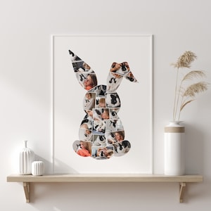 Rabbit Photo Collage, Birthday Gift for Rabbit Daughter, Gifts for ...