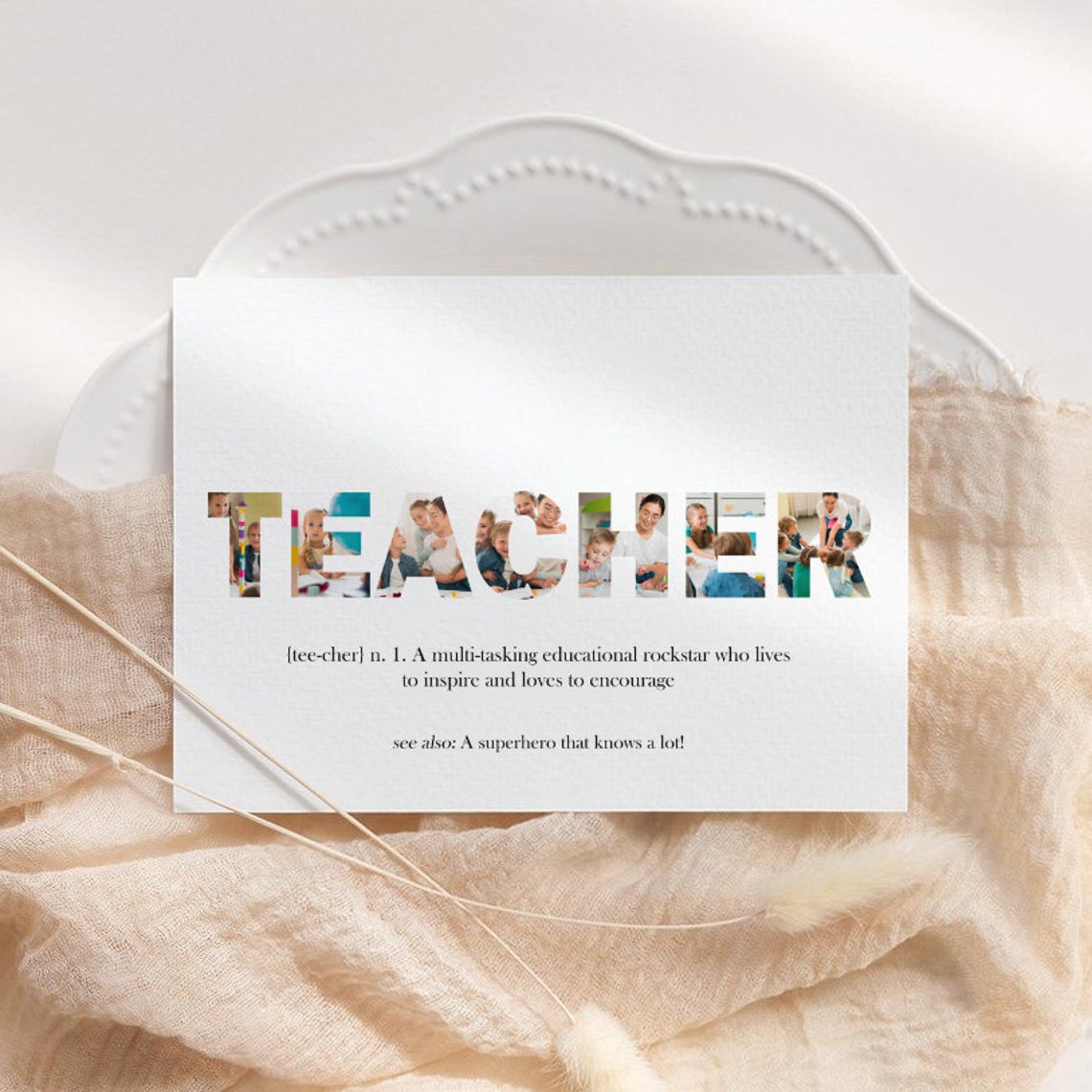 End of Year Teacher Gift From Students, Teacher Gifts Personalized ...