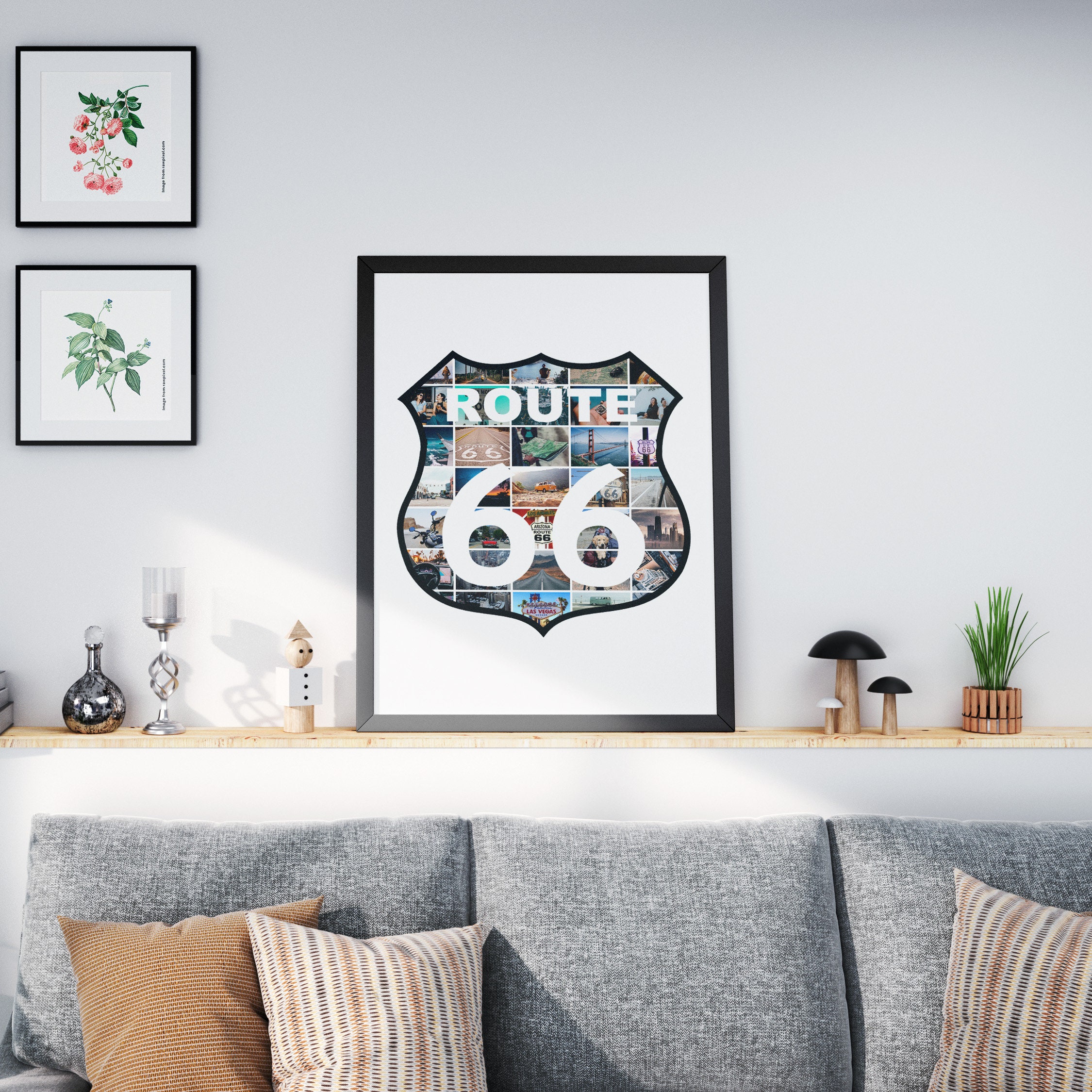 Route 66 Photo Collage Route 66 Personalized Road Trip - Etsy