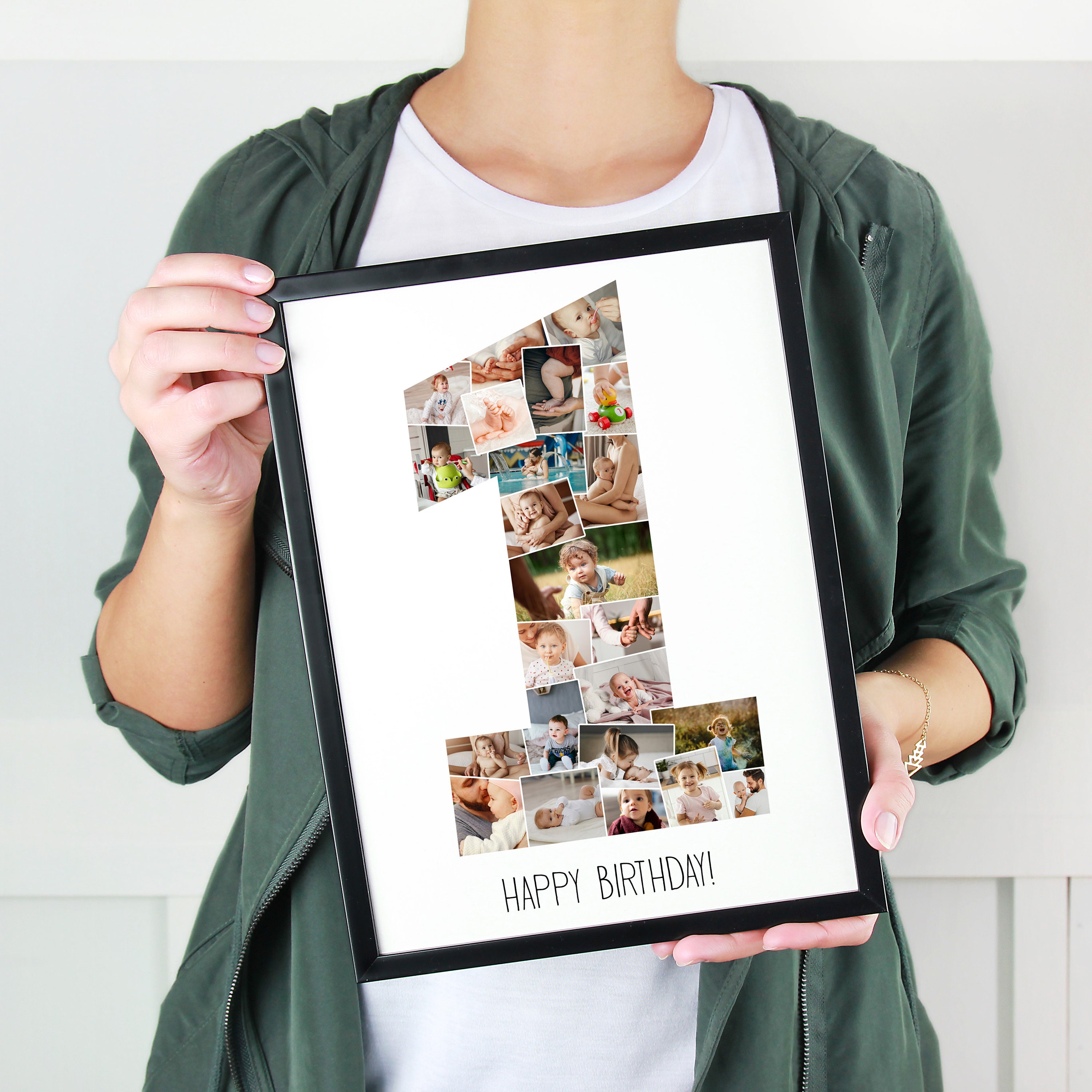 First 12 Month Photo Collage, 1st Birthday Photo Collage, 1st Birthday ...