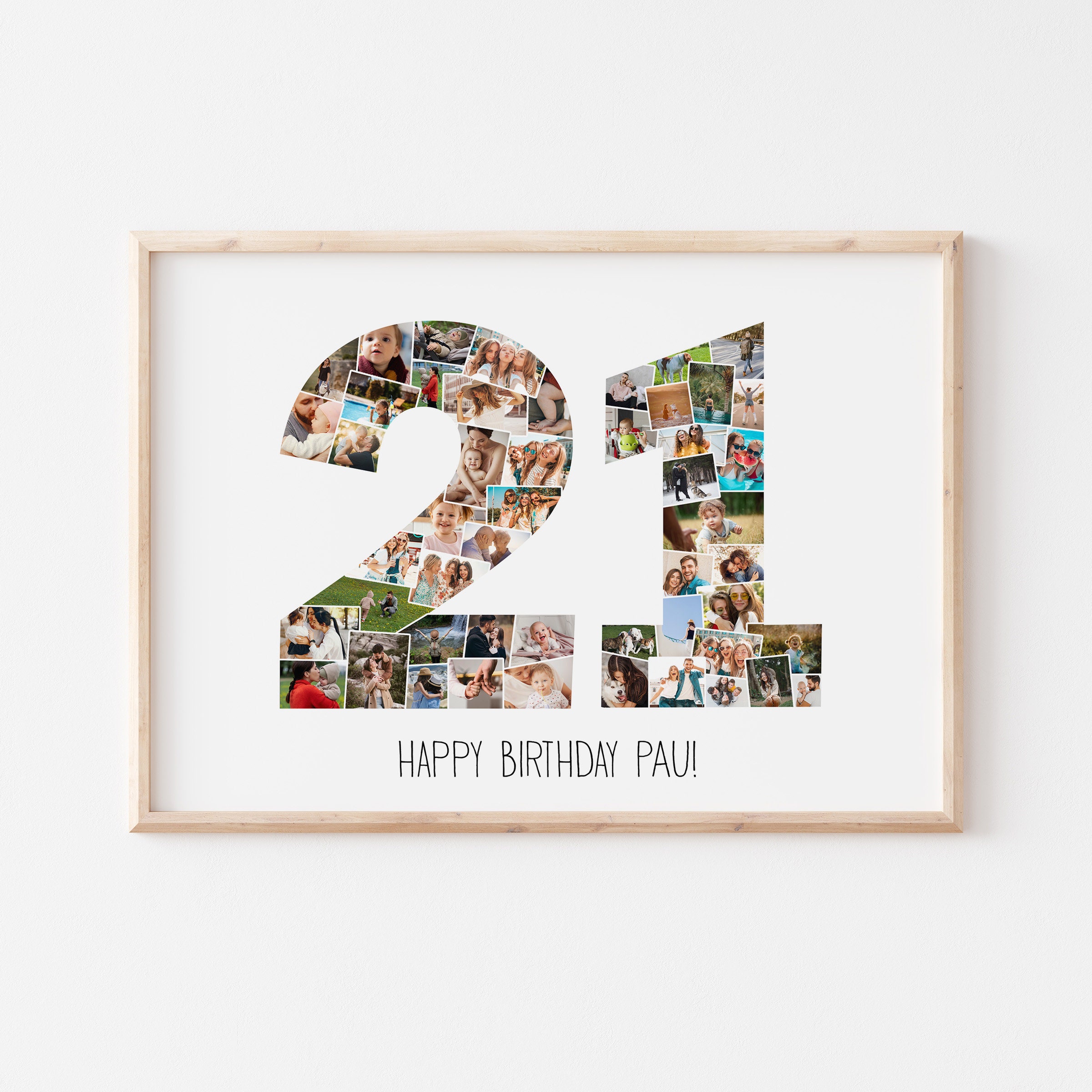 21st Photo Collage 21st Birthday Gift for Daughter 21st | Etsy