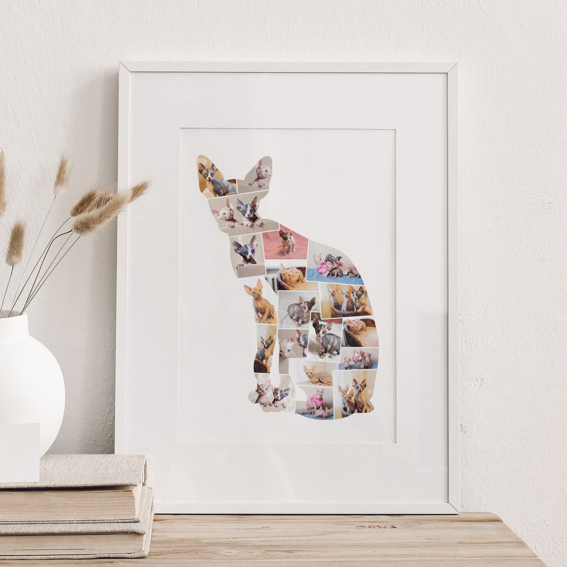 Cat Photo Collage Anniversary Gift for Couples With Cats - Etsy