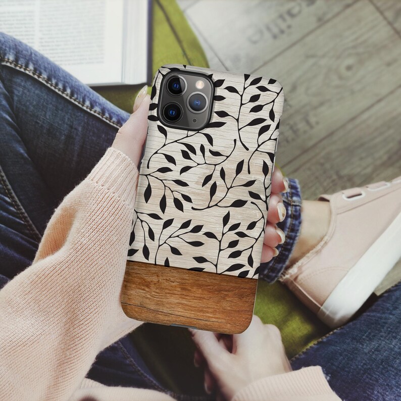 Lost Leaf Floral Abstract Phone Case for iPhone 17, 16, 15, 14 ...