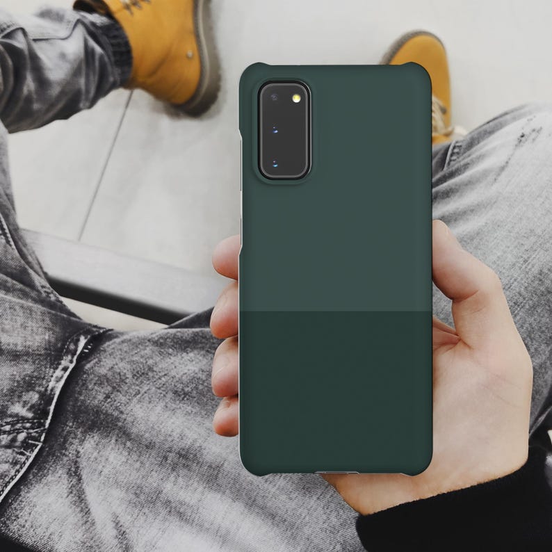 Night Darkness Green Block Phone Case for iPhone 17, 16, 15, 14 ...