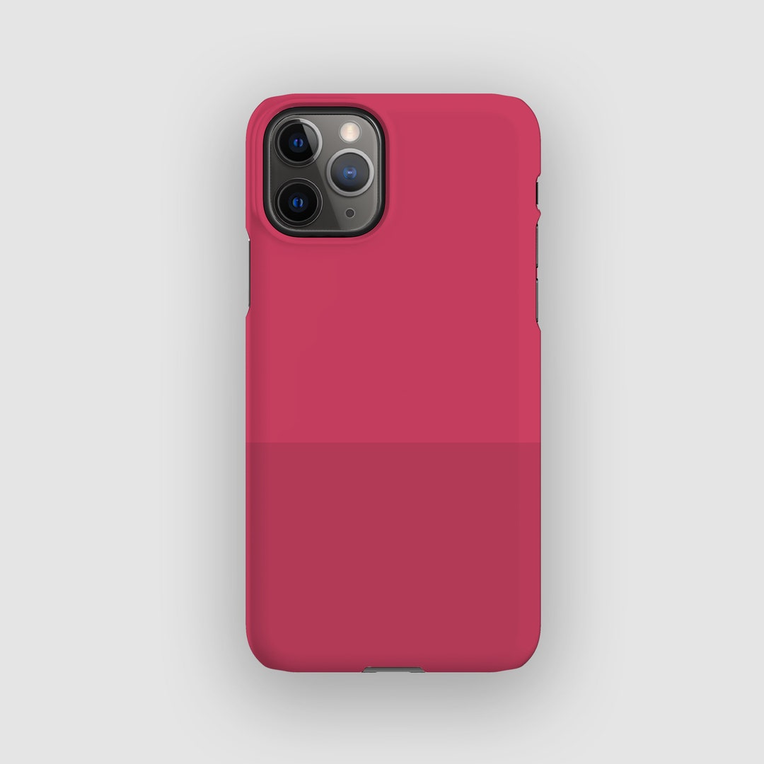 Cute Raspberry Phone Case: Solid Colour iPhone 16 Case. Minimalist ...