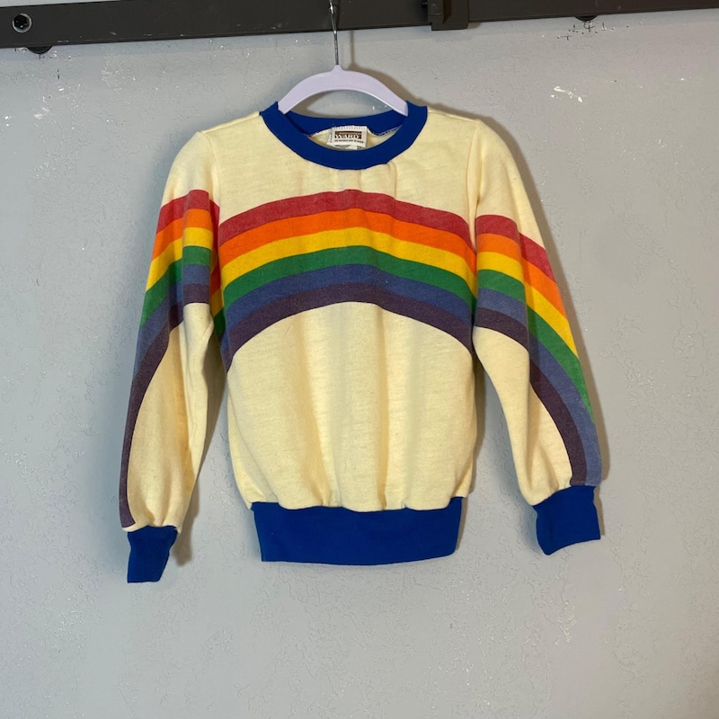 Rainbow Sweater - Etsy
