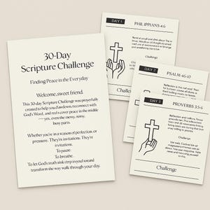 30-day Scripture Challenge | Printable Christian Devotional PDF | Daily ...