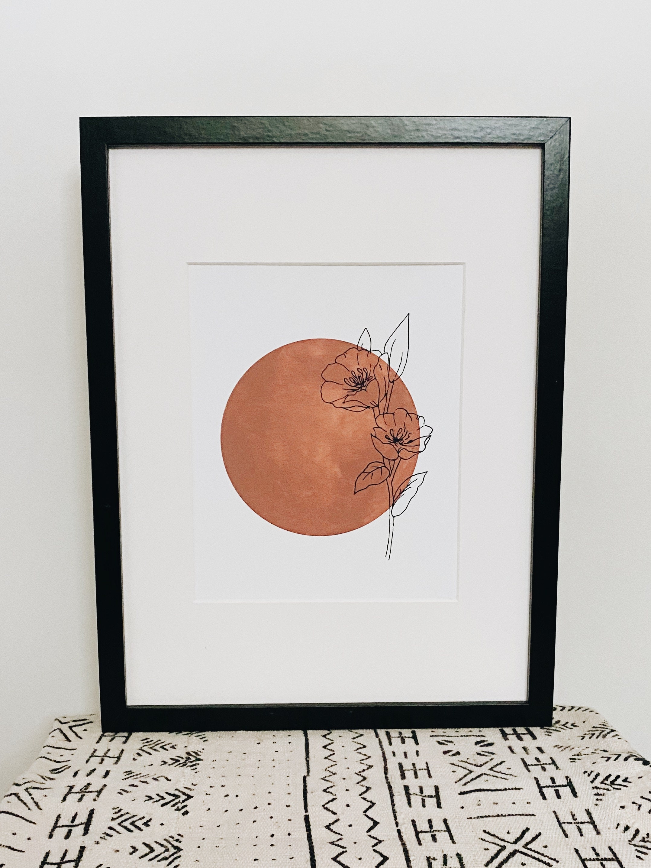 Primrose Rust Print Eternal Love Femininity Watercolour | Etsy