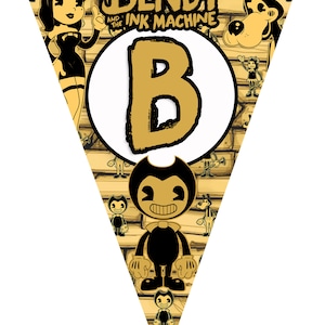Bendy and the Ink Machine Birthday Party Banner | Etsy Canada