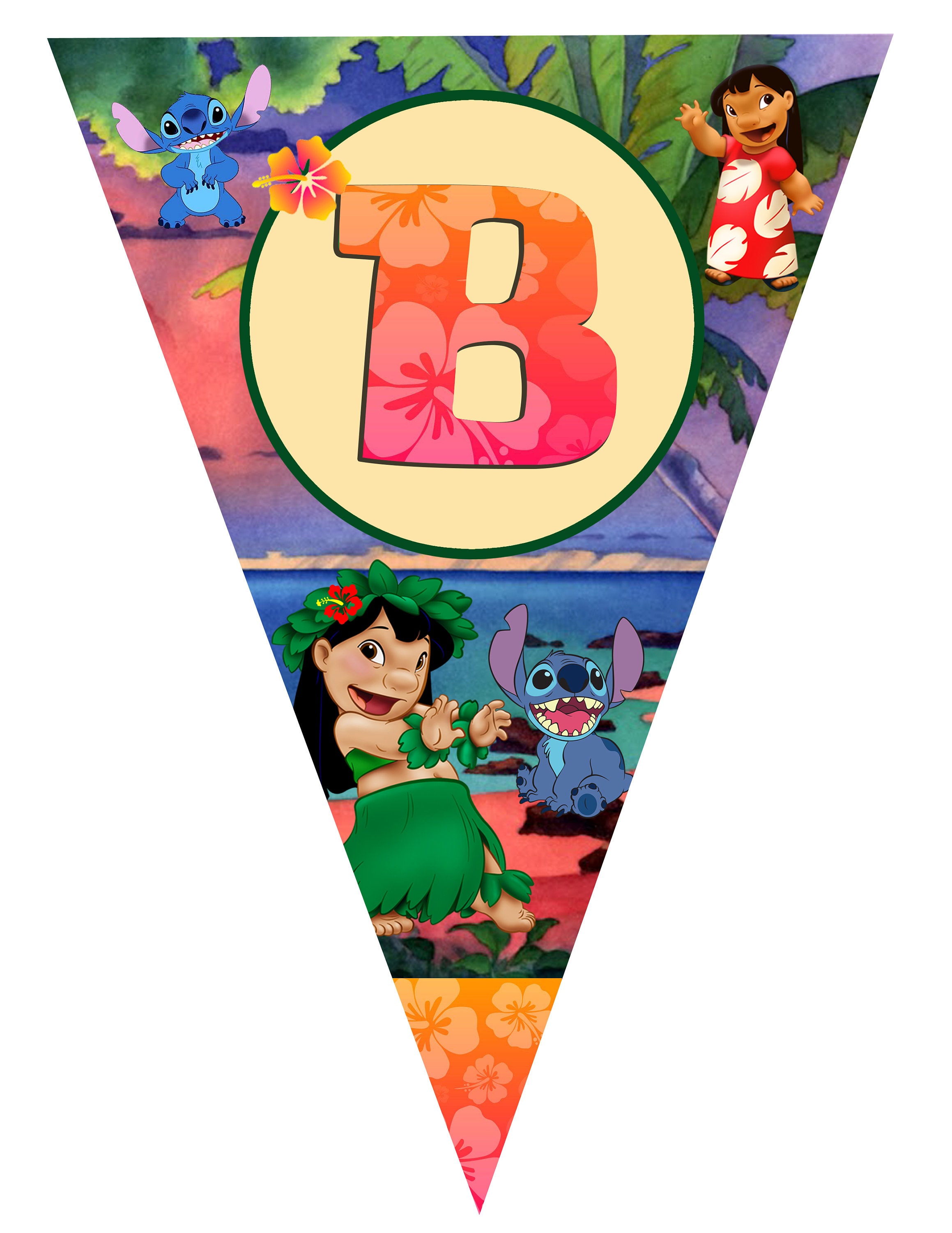 Lilo & Stitch Birthday Banner Digital-instant Download-you - Etsy