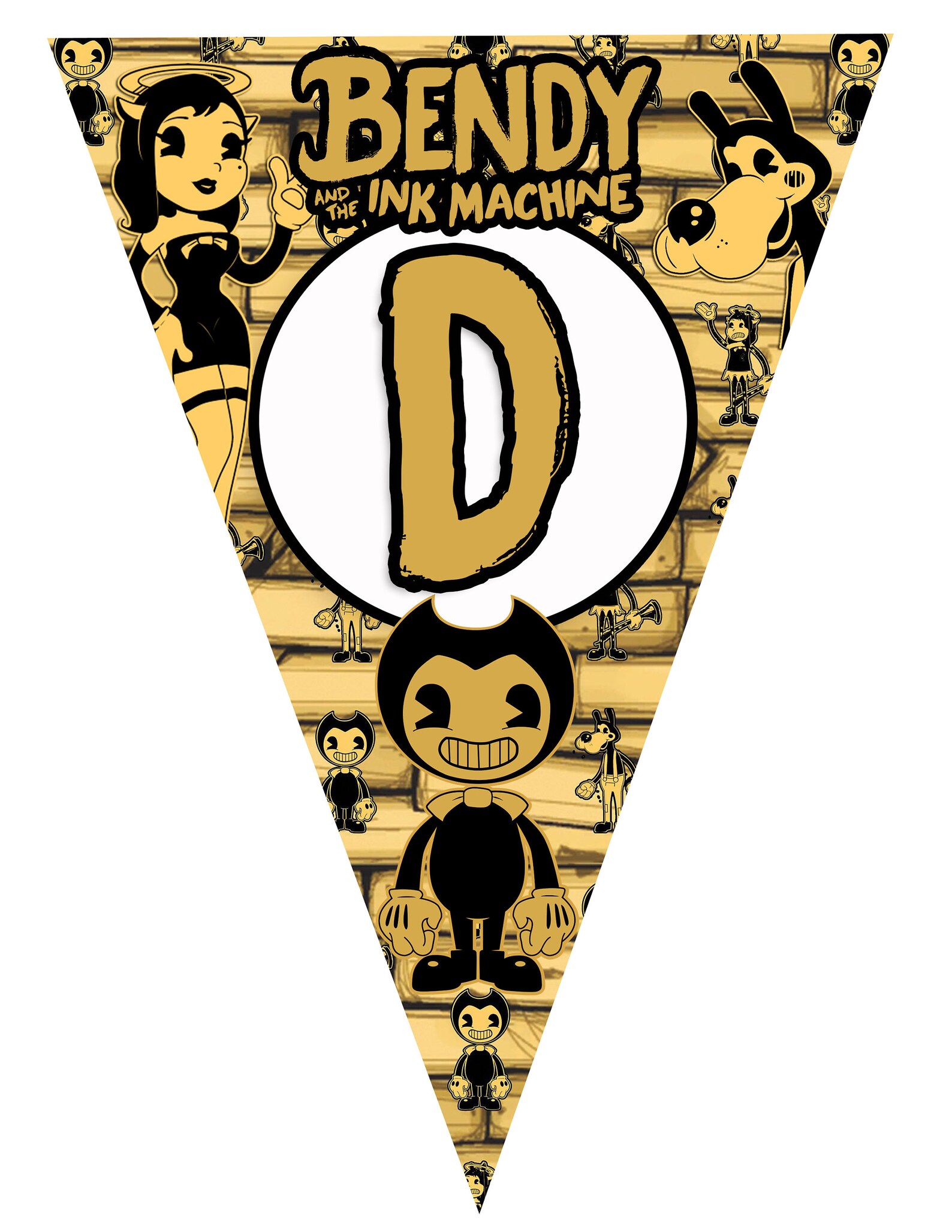 Bendy And The Ink Machine Birthday Party Banner - Etsy España