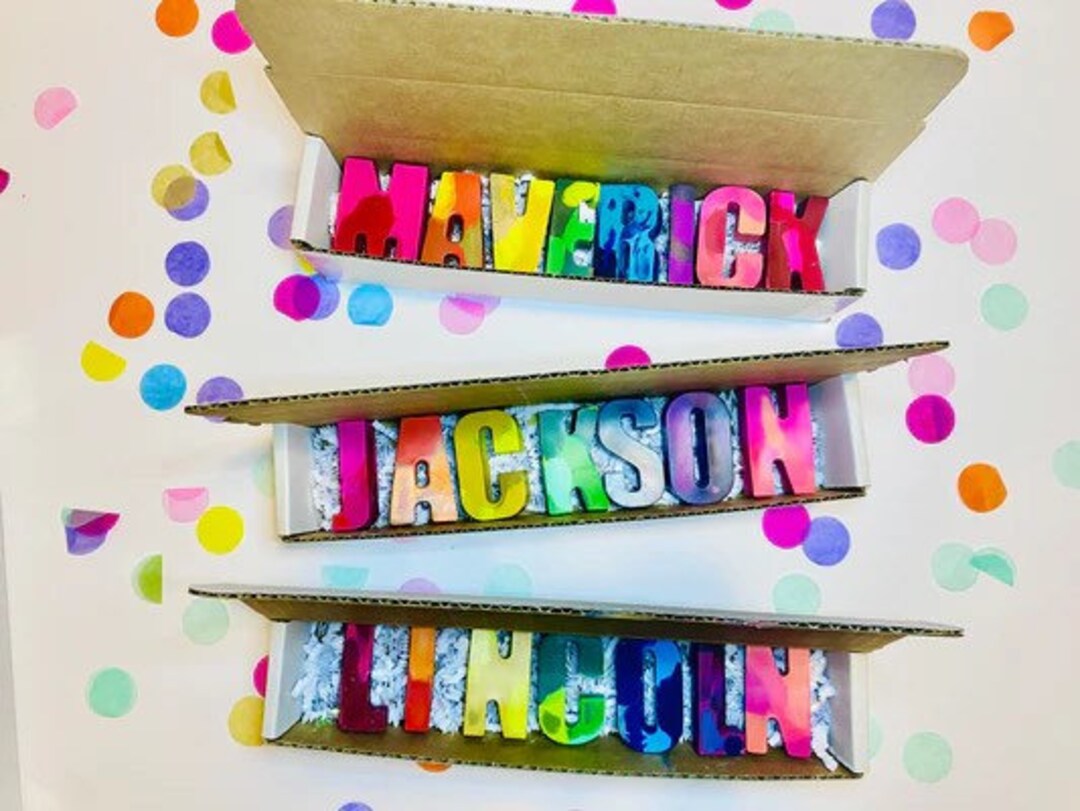 Personalized Crayons for Children - Crayon Name Set, Custom Alphabet ...