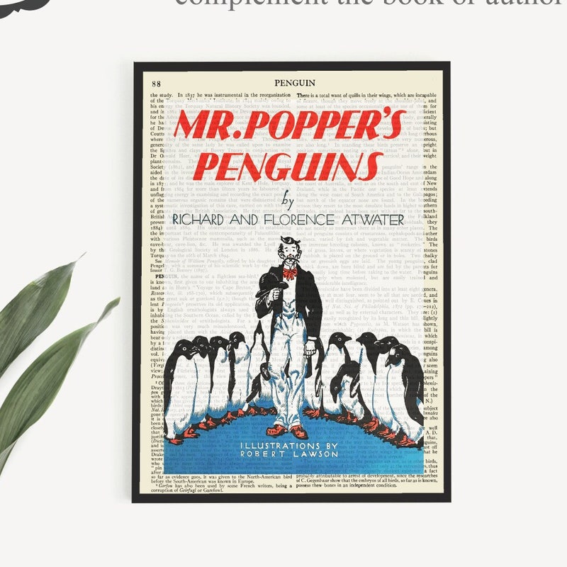 Penguin Book Poster - Etsy UK