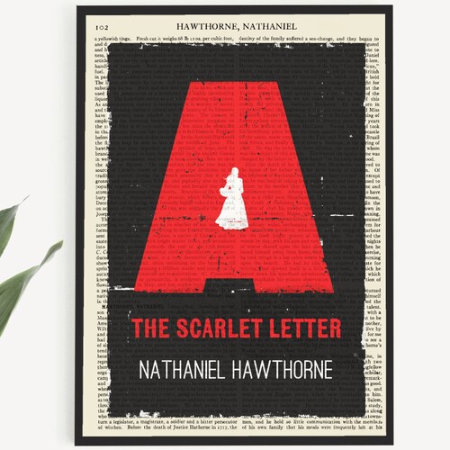 Printable the Scarlet Letter Poster Book Lover Gift Book - Etsy